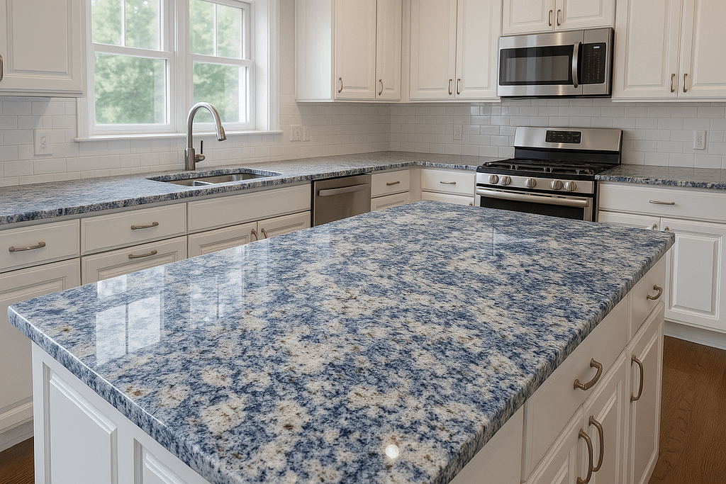 Transform Your Space with White Blue Granite